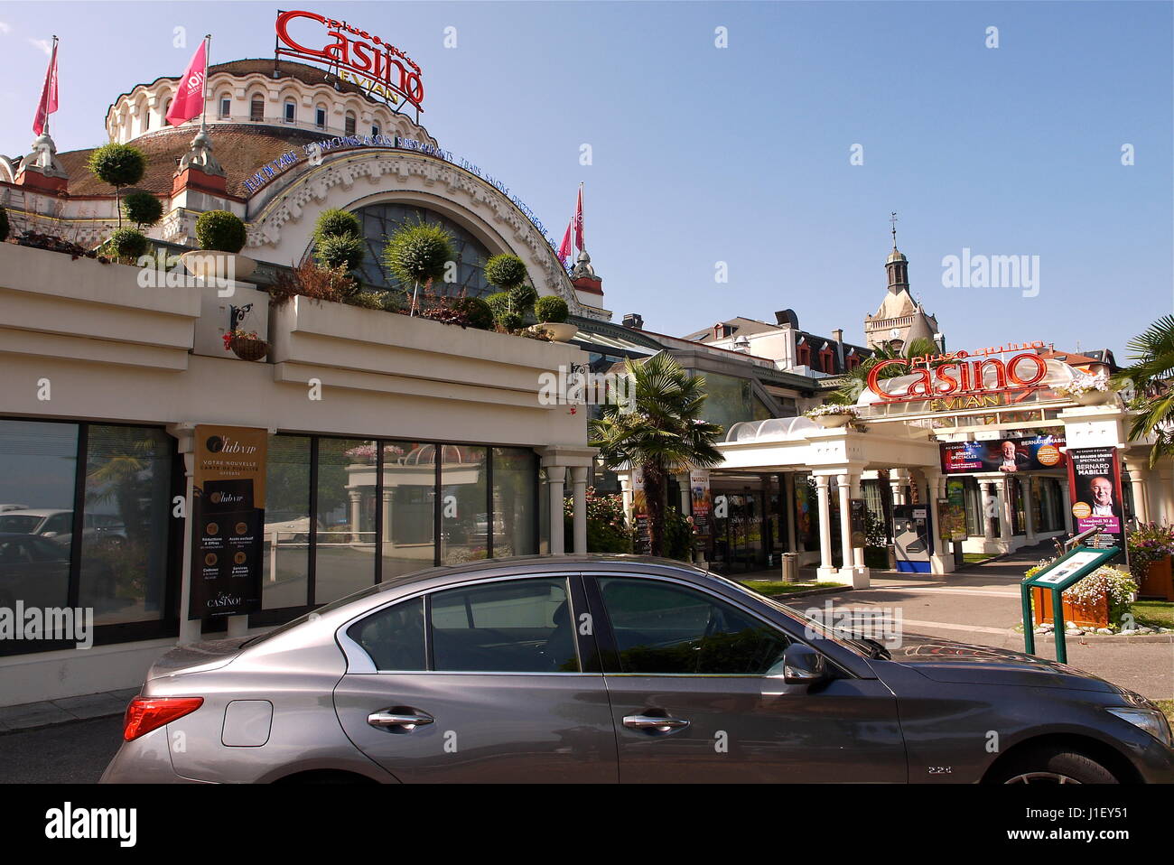 General views of Evian-les-Bains, French thermal city of the Alps Stock ...