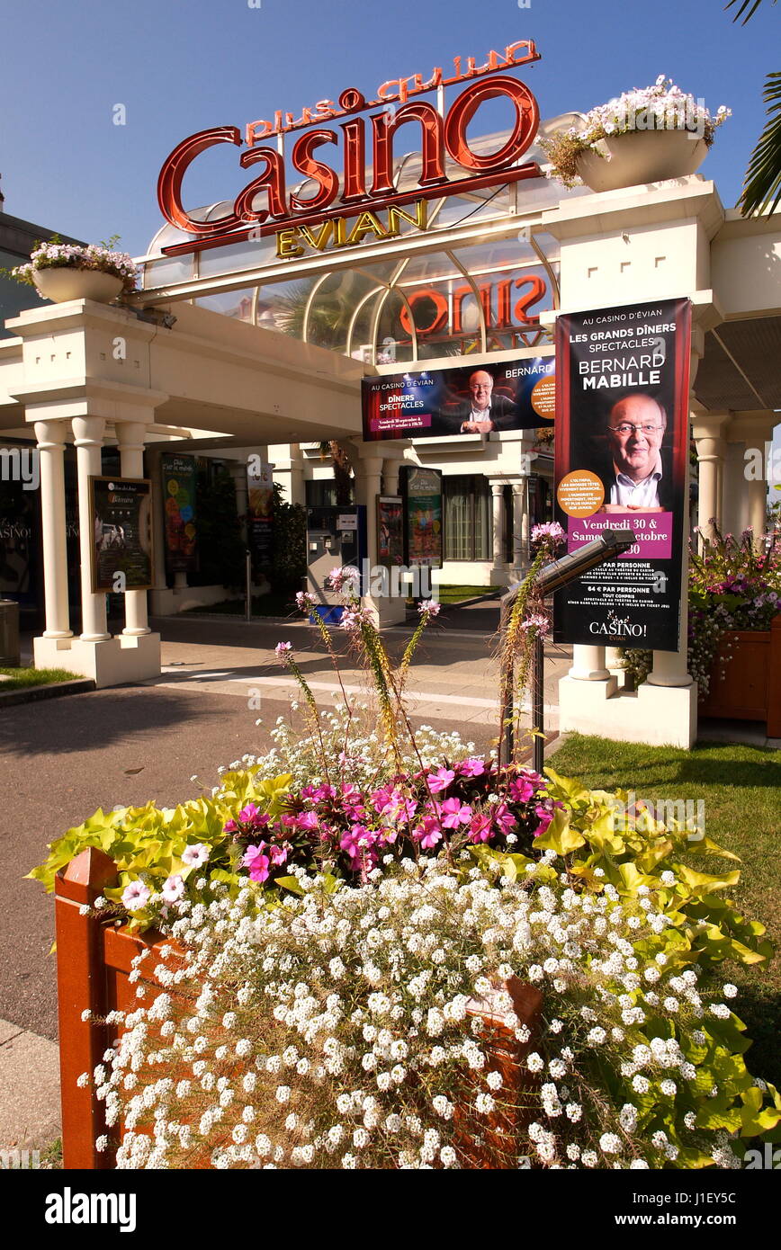 General views of Evian-les-Bains, French thermal city of the Alps Stock ...