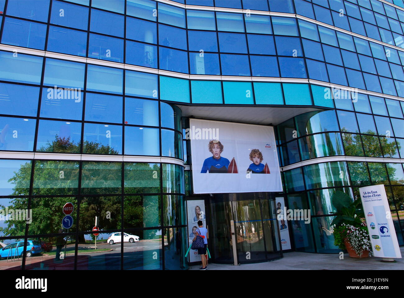 General views of Evian-les-Bains, French thermal city of the Alps Stock ...