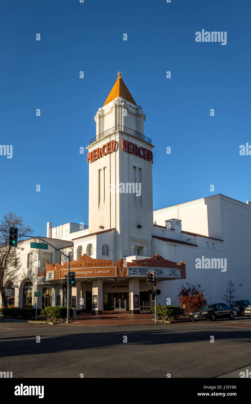 Merced Theater - Merced, California, USA Stock Photo - Alamy