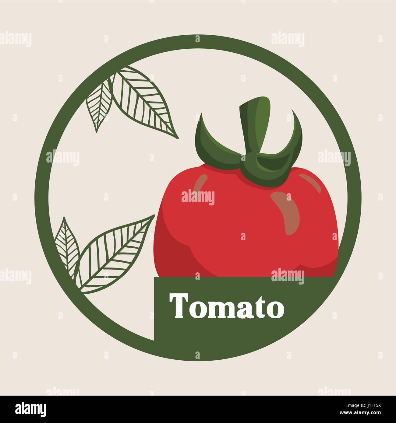 tomato vegetable fresh healthy label Stock Vector Image & Art - Alamy