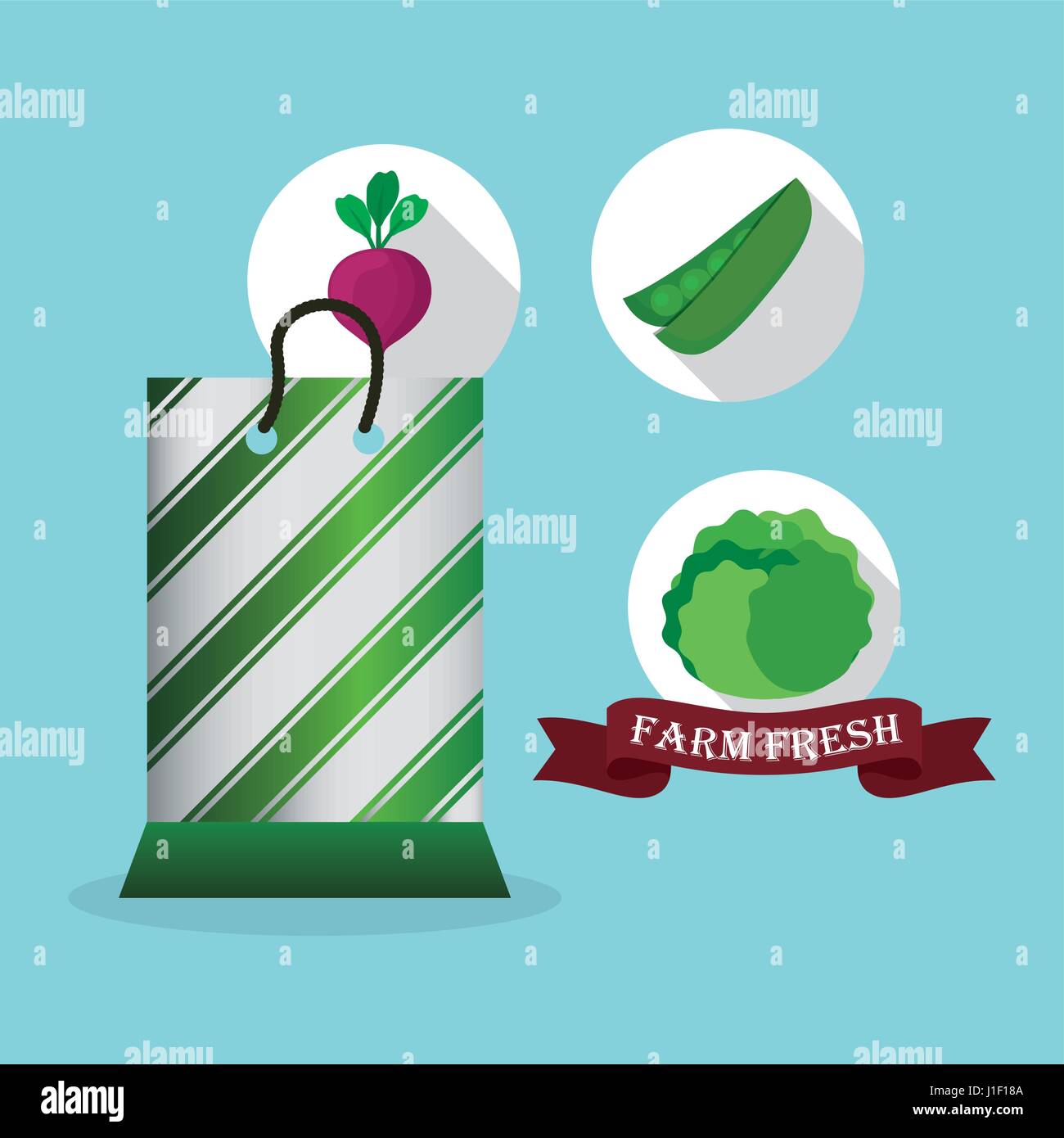farm fresh vegetables market bag shop Stock Vector Image & Art - Alamy