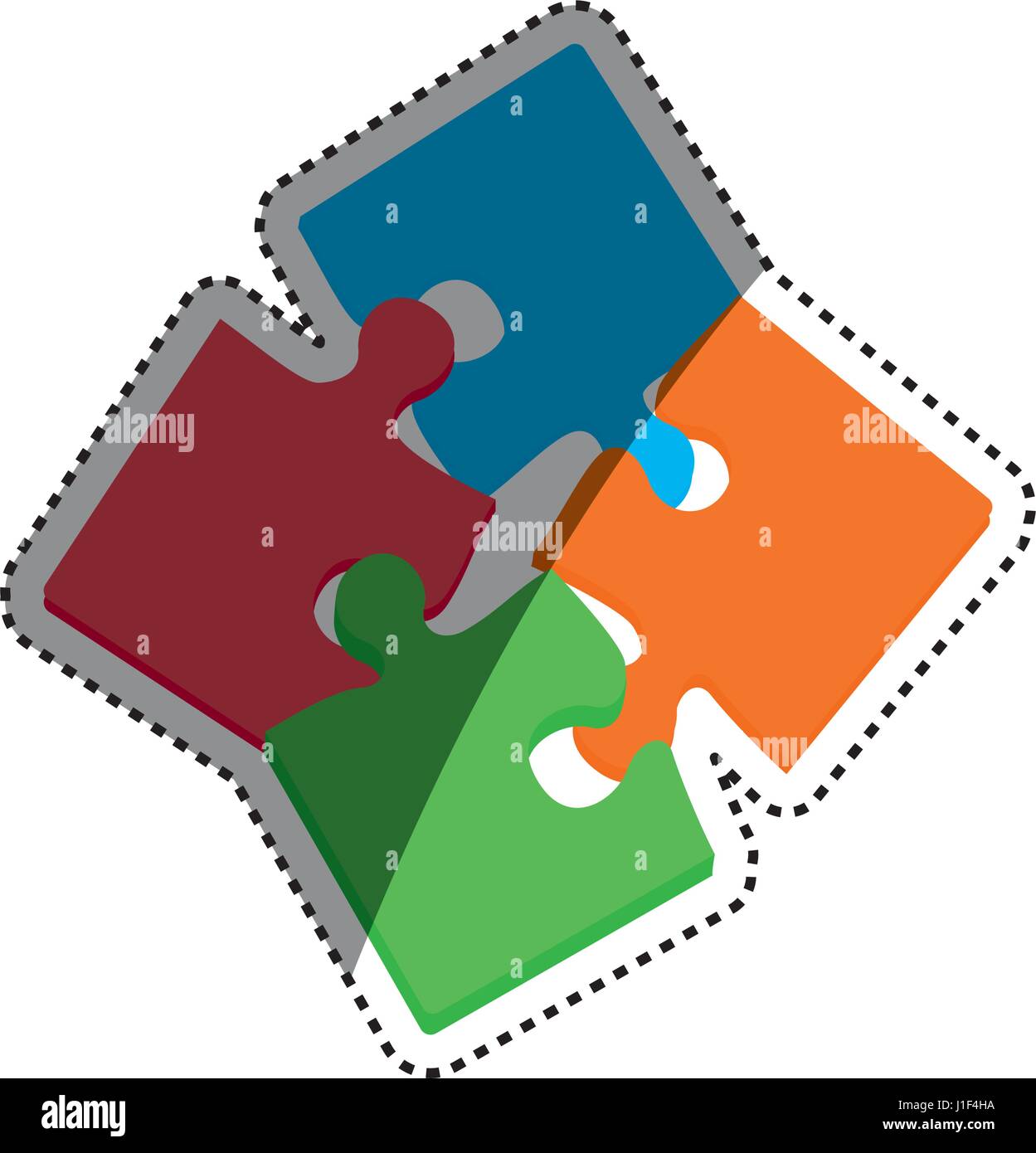 puzzle pieces together Stock Vector Image & Art - Alamy