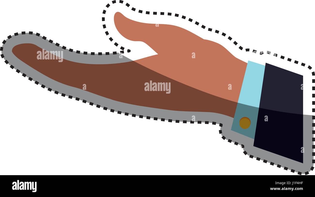 businessman open hand request Stock Vector Image & Art - Alamy