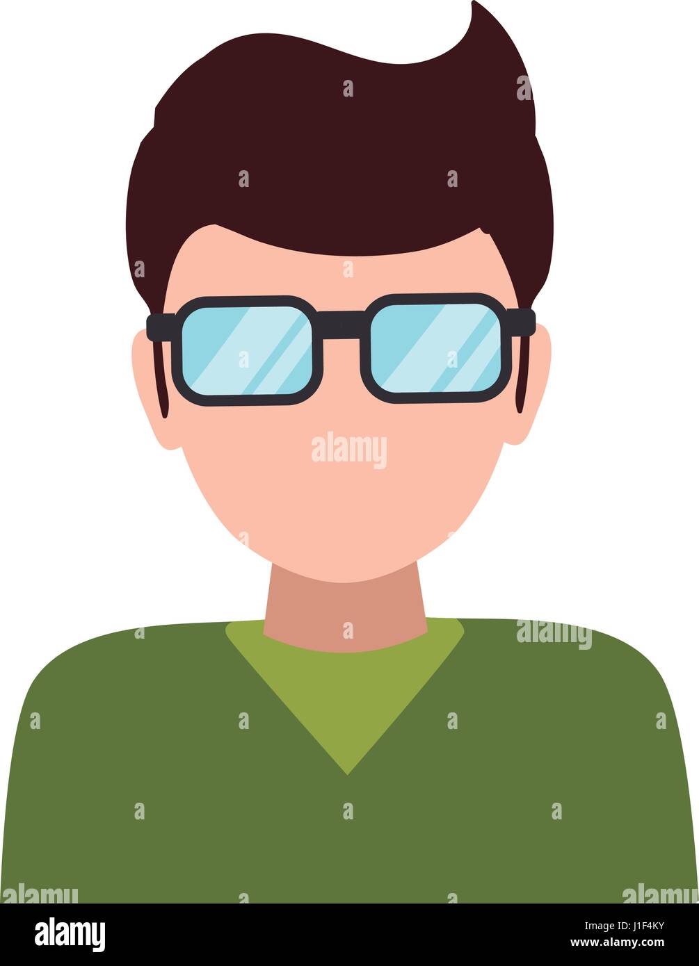 Man Glasses Icon Male Avatar High Resolution Stock Photography and ...