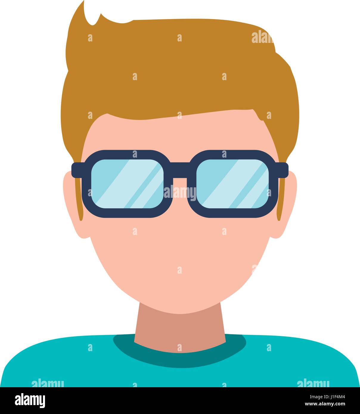 Man Glasses Icon Male Avatar High Resolution Stock Photography and ...