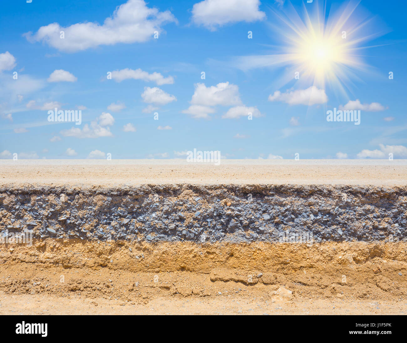 Cross section of asphalt hi-res stock photography and images - Alamy
