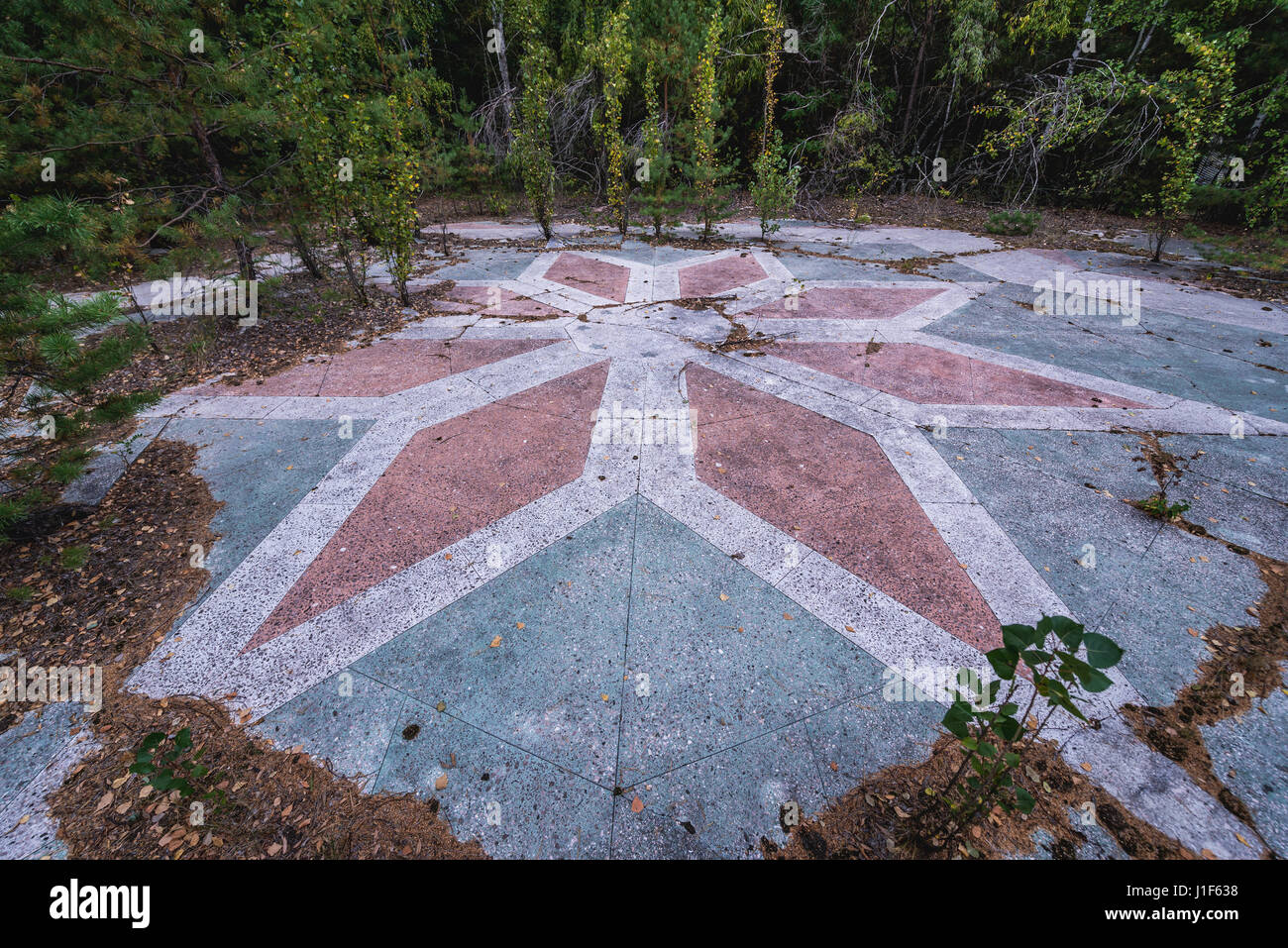 Dancing ground in Pripyat ghost city of Chernobyl Nuclear Power Plant ...