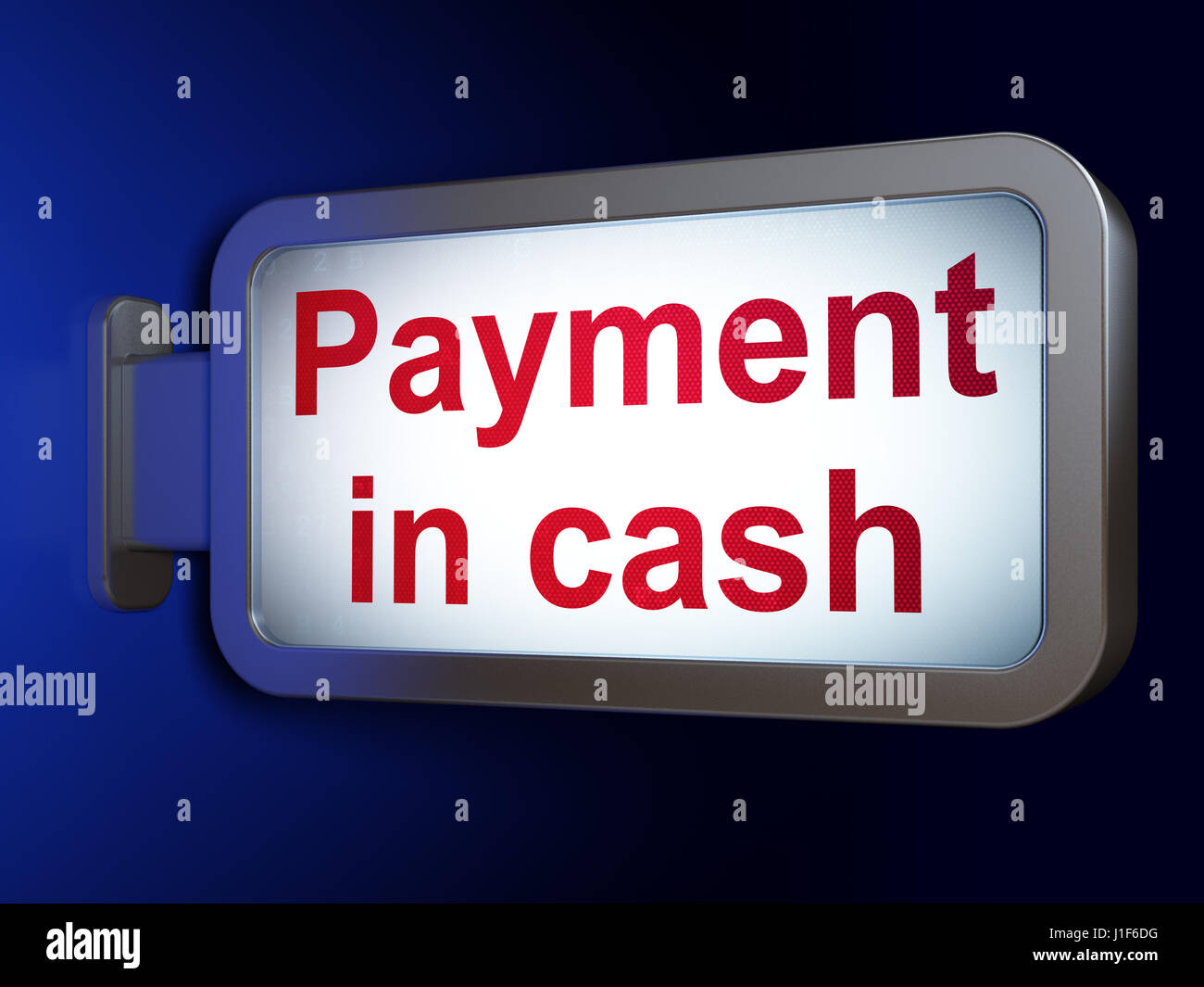 Banking concept: Payment In Cash on billboard background Stock Photo ...