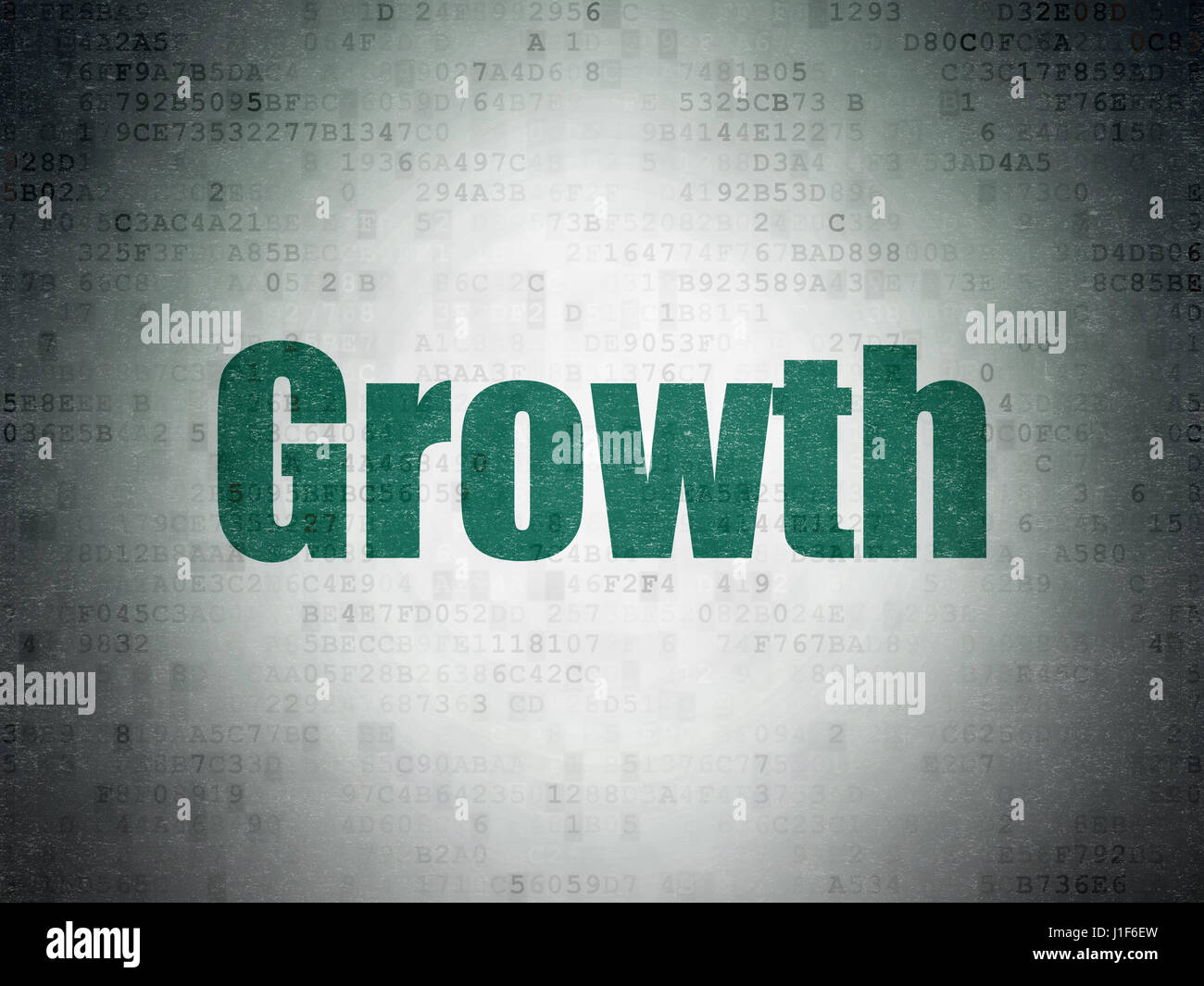 Business concept: Growth on Digital Data Paper background Stock Photo ...