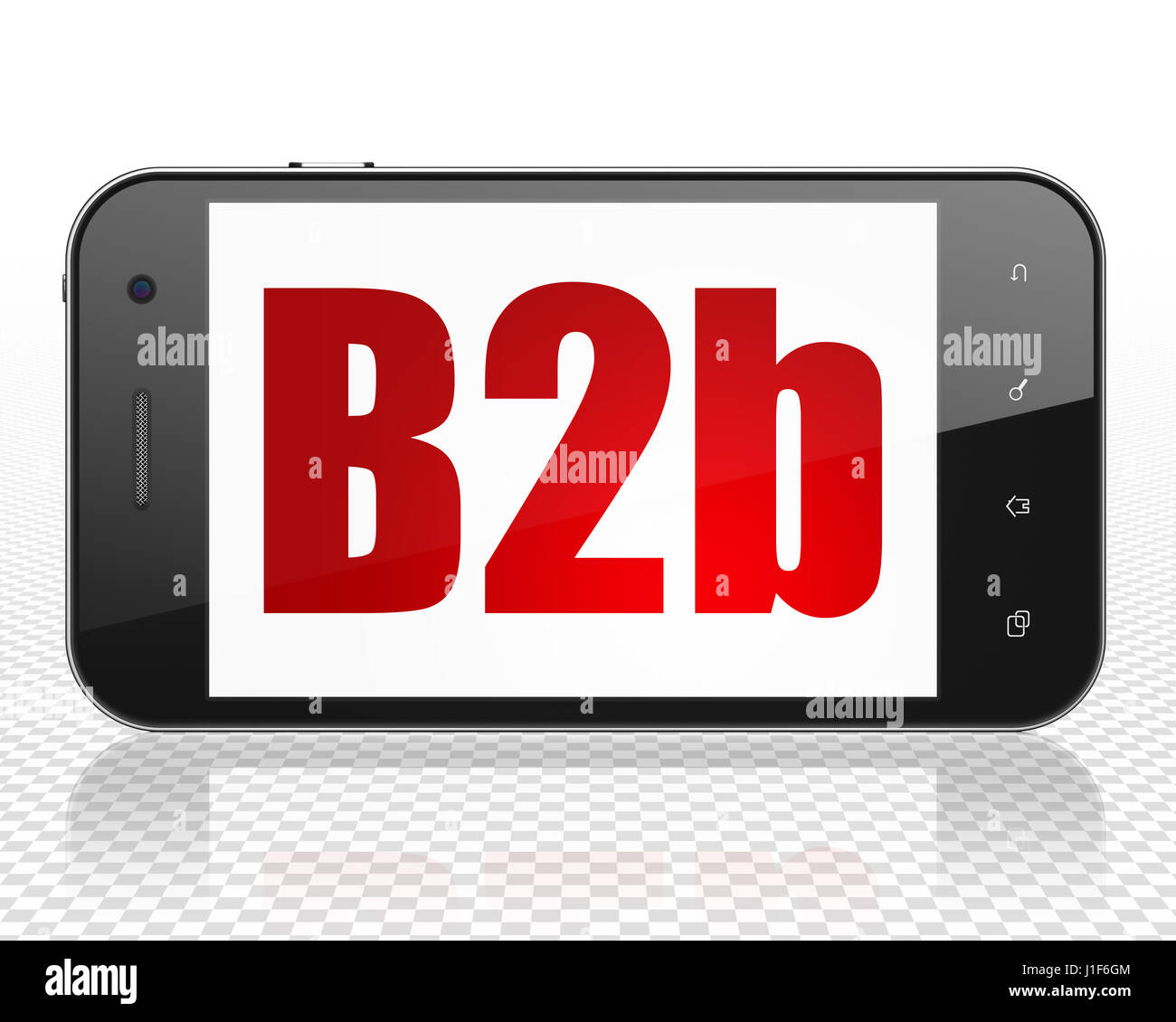 Finance concept: Smartphone with B2b on display Stock Photo - Alamy