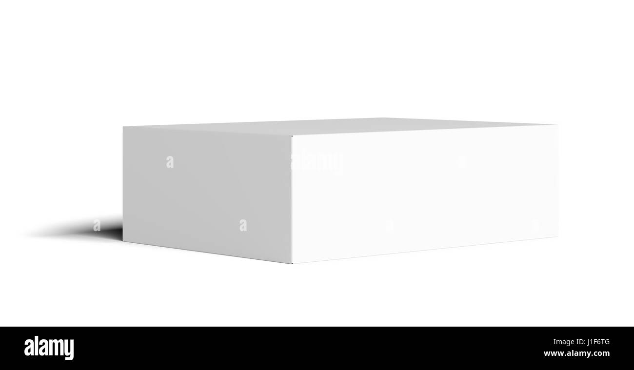 A white empty packing cardboard box Stock Photo - Alamy