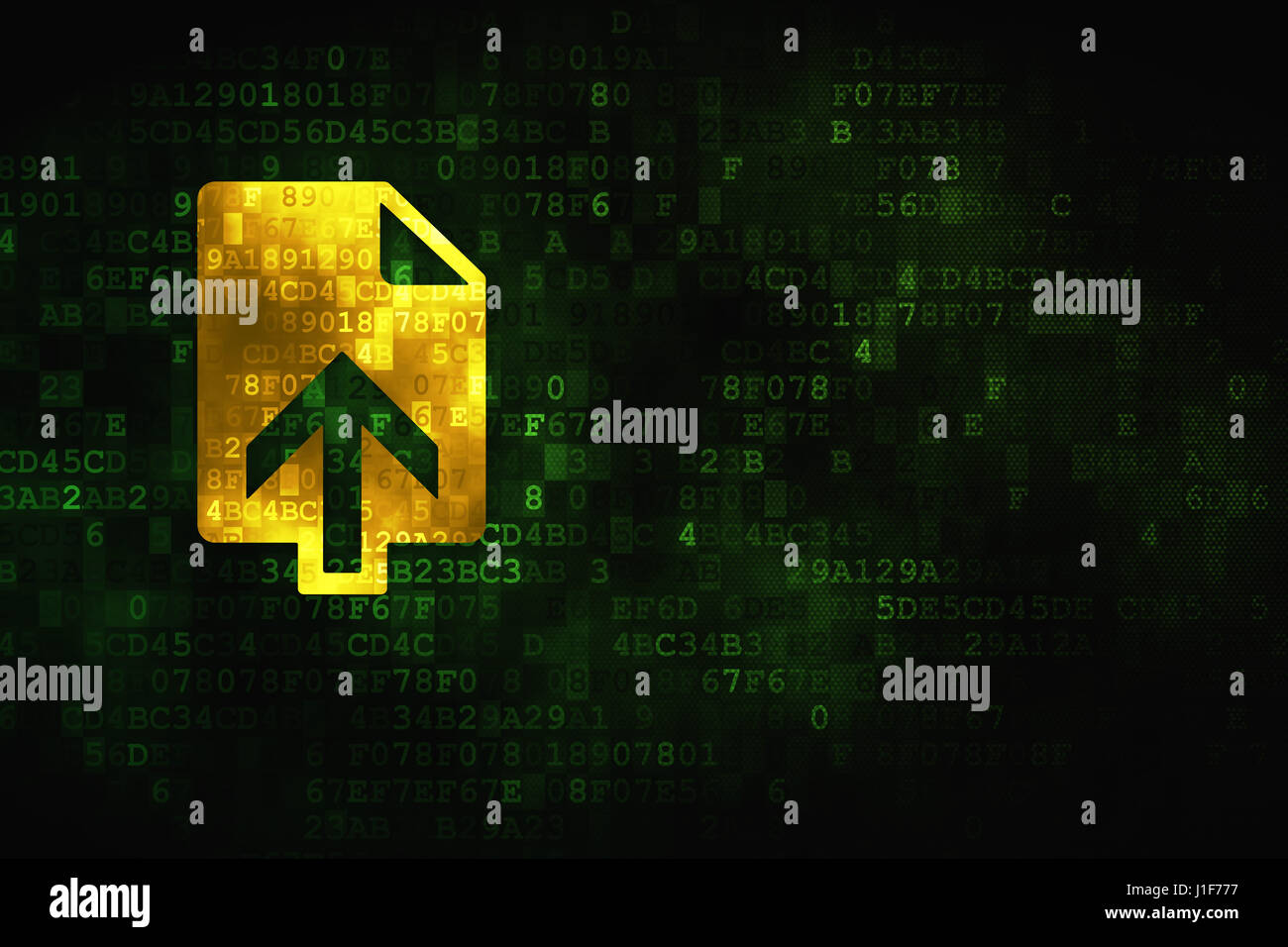 Web design concept: Upload on digital background Stock Photo - Alamy