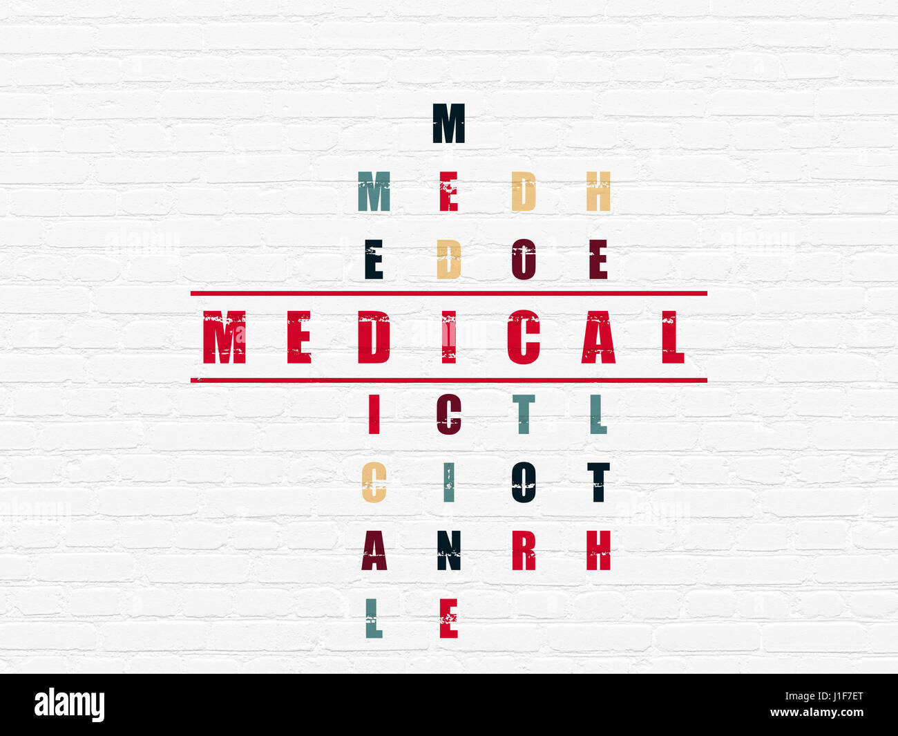 Medicine concept: Medical in Crossword Puzzle Stock Photo - Alamy