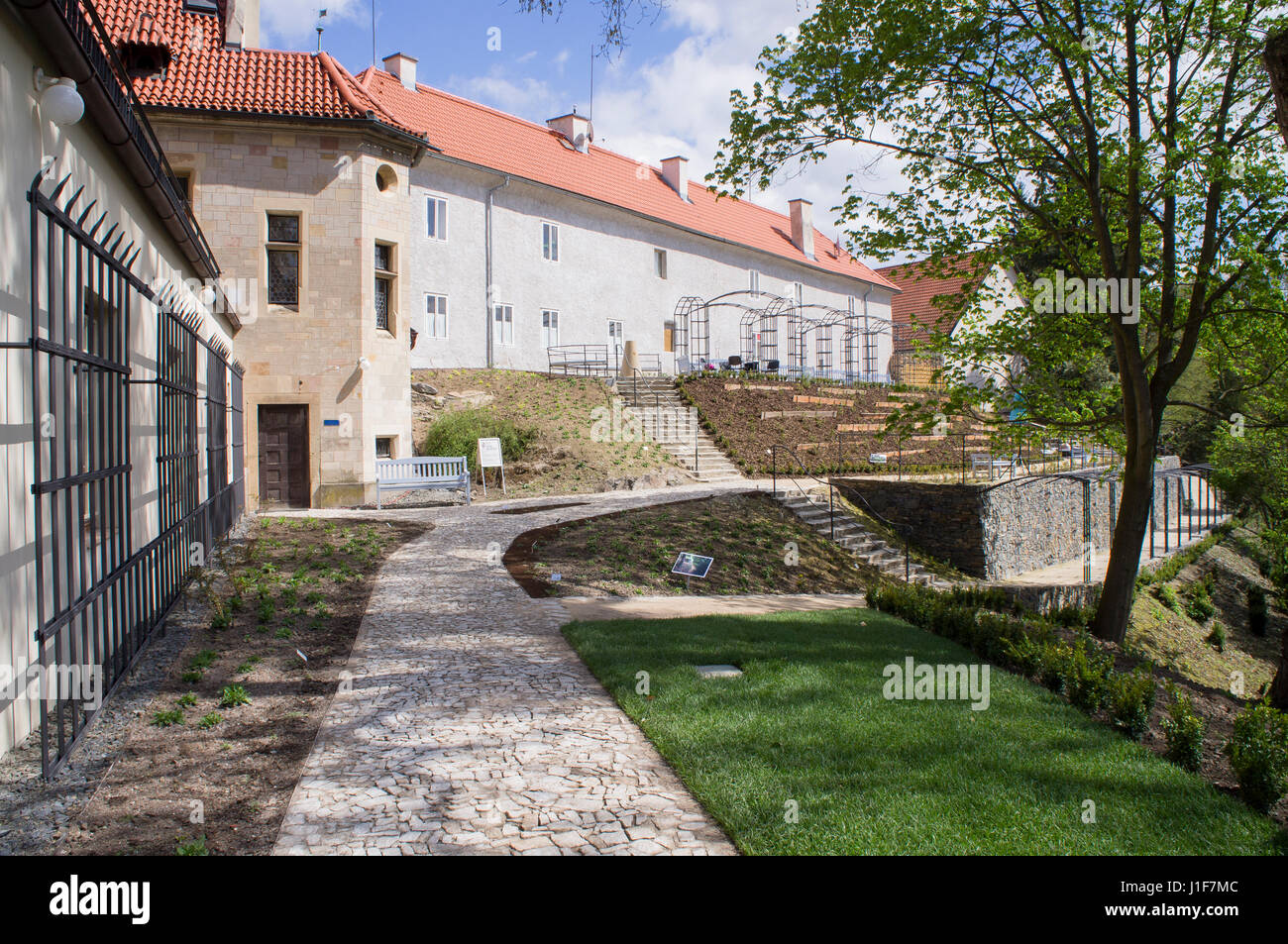 Pruhonice Castle, Park, Reconstruction of the Castle Alpine Rock Garden ...