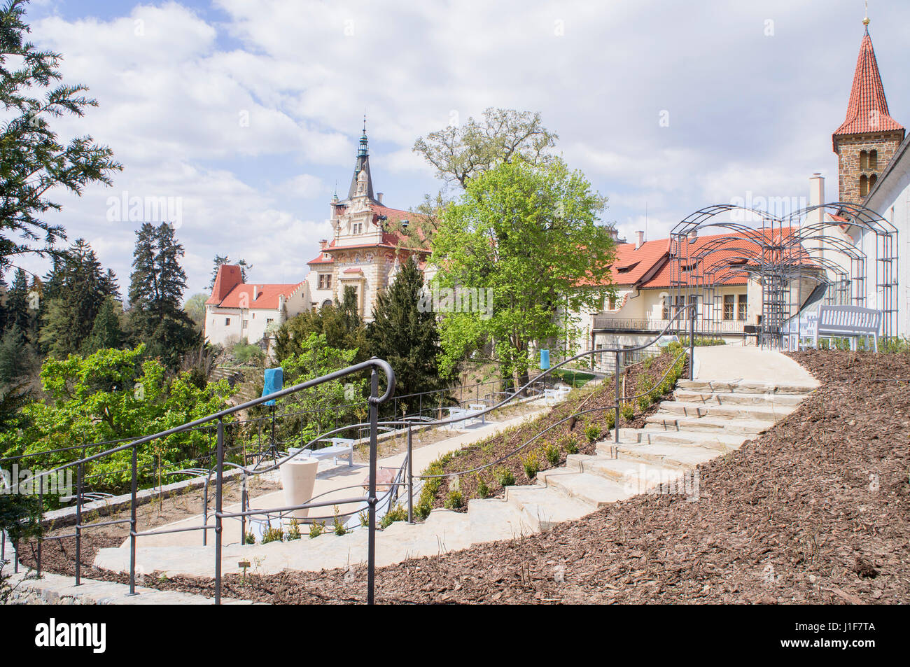 Pruhonice Castle, Park, Reconstruction of the Castle Alpine Rock Garden ...
