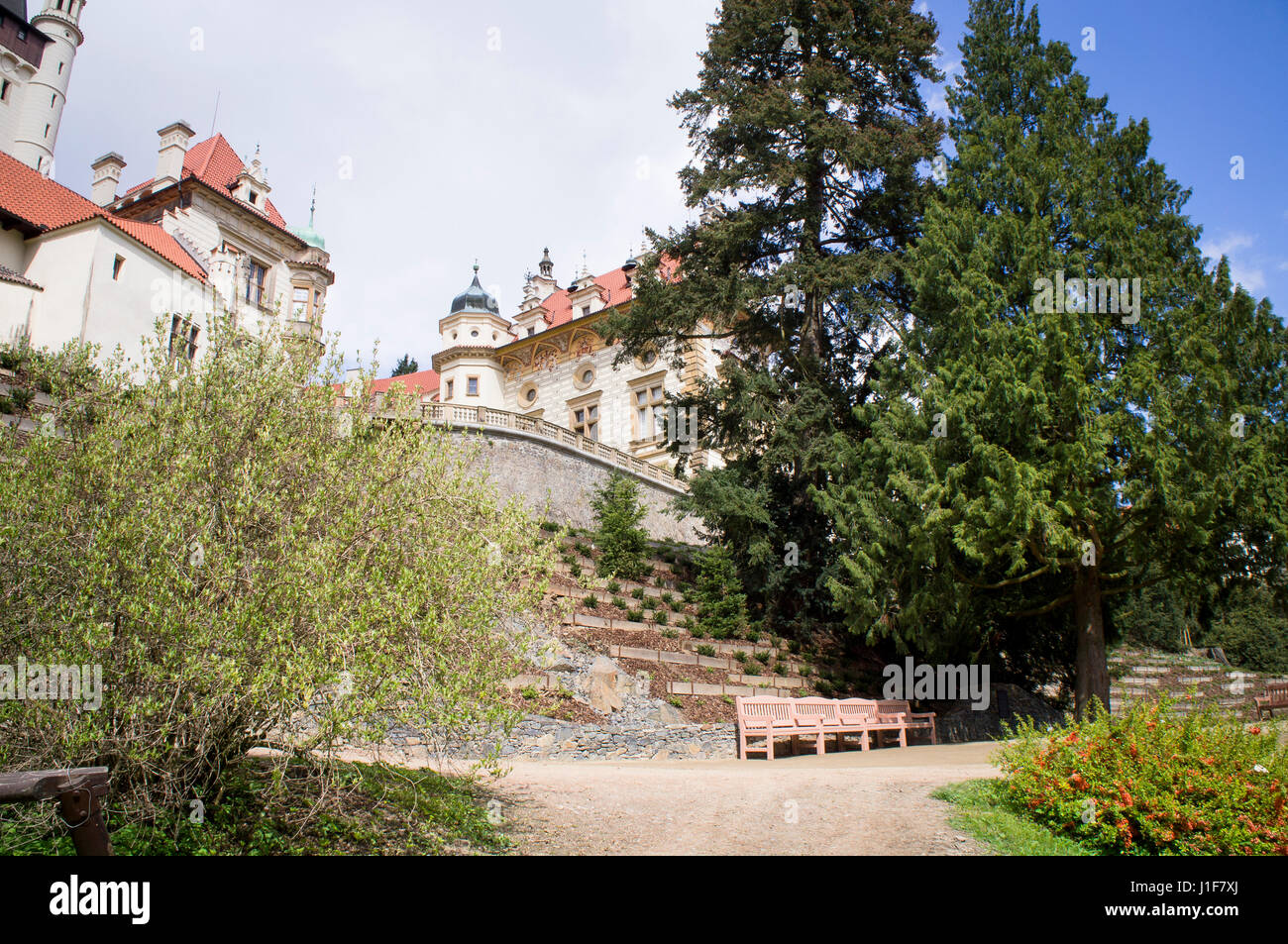Pruhonice Castle, Park, Reconstruction of the Castle Alpine Rock Garden ...