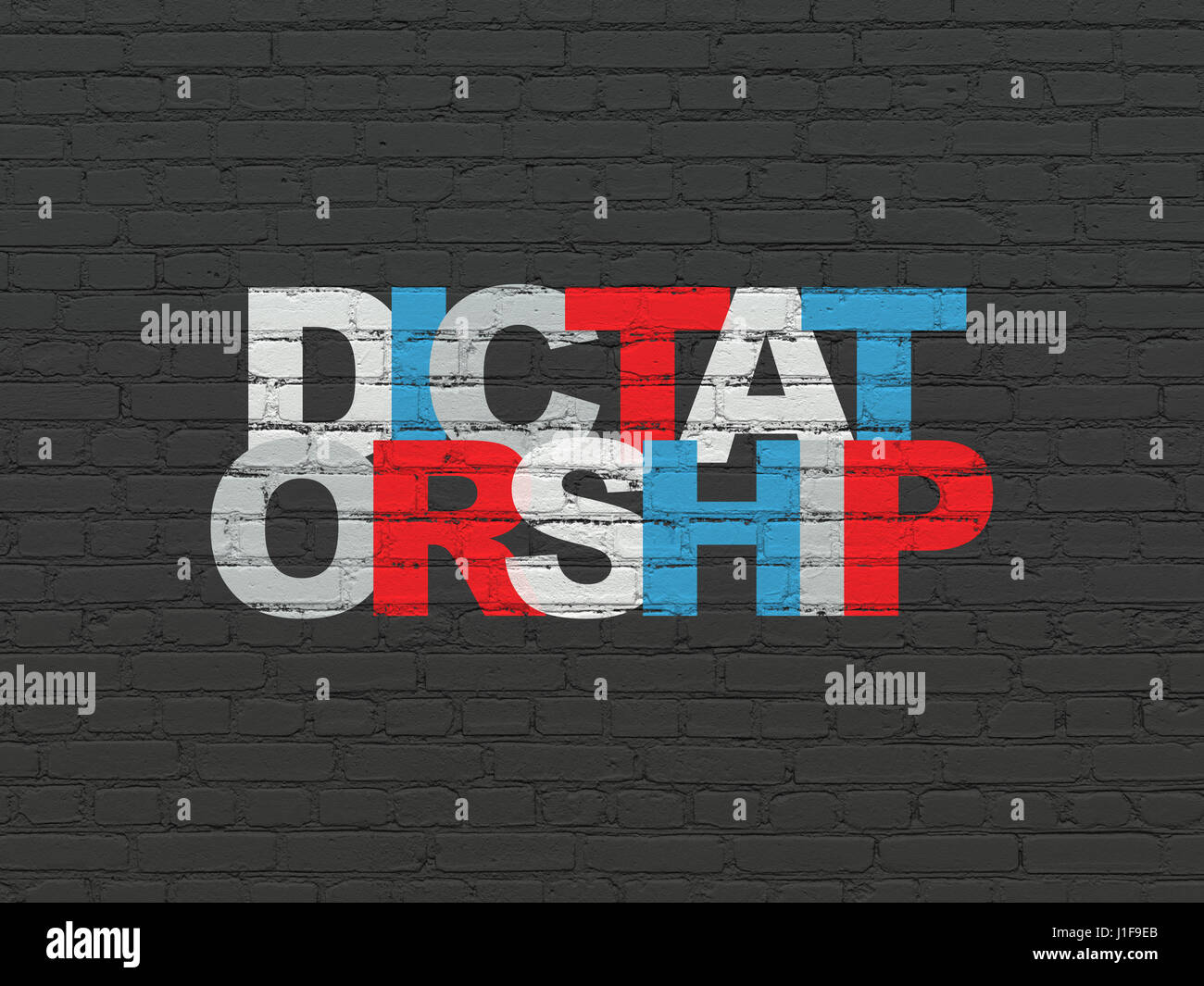 Political concept: Dictatorship on wall background Stock Photo - Alamy