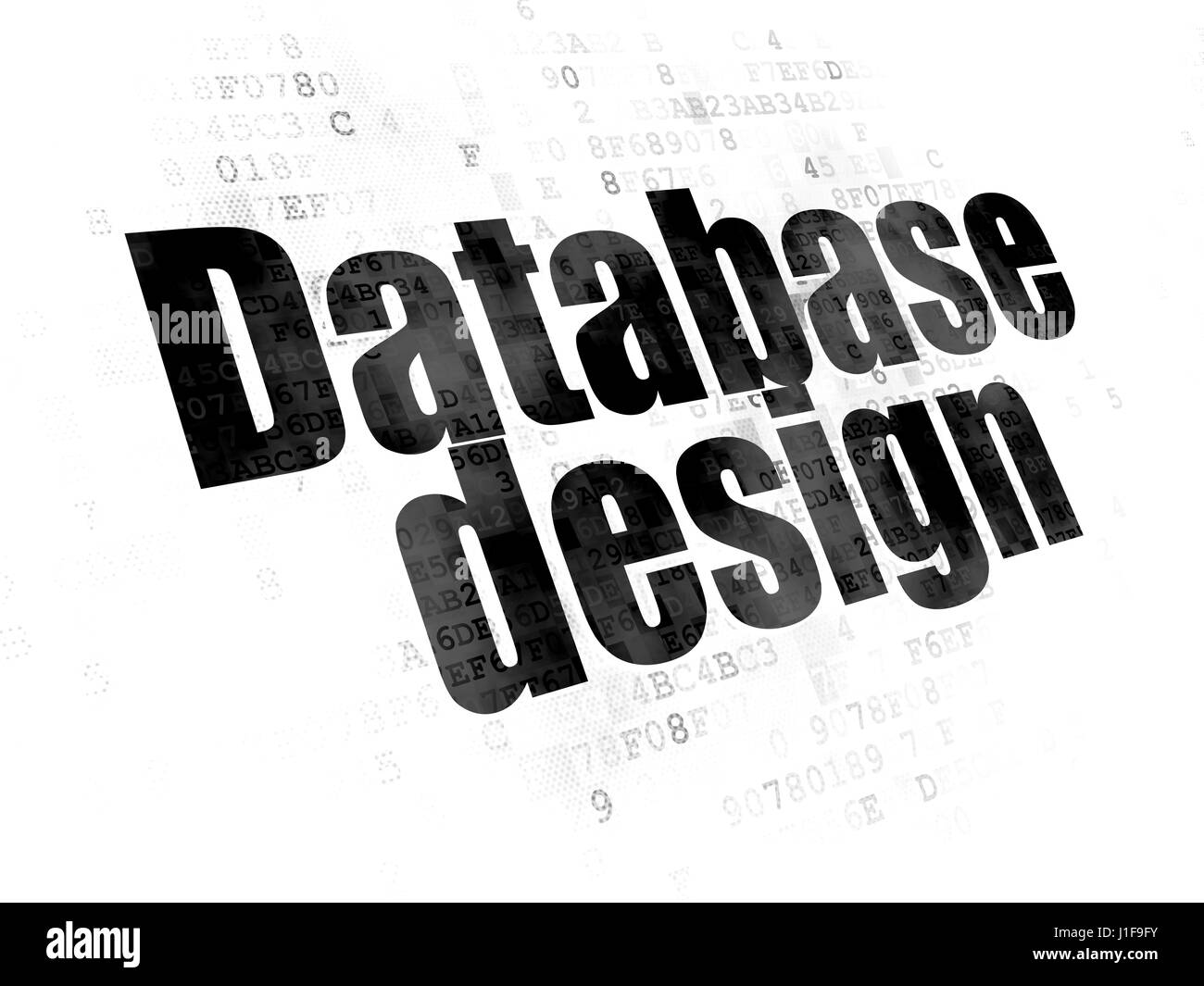 Software concept: Database Design on Digital background Stock Photo - Alamy
