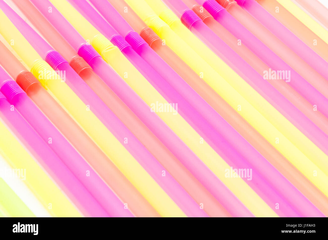 Fun party background of brightly coloured drinking straws Stock Photo ...