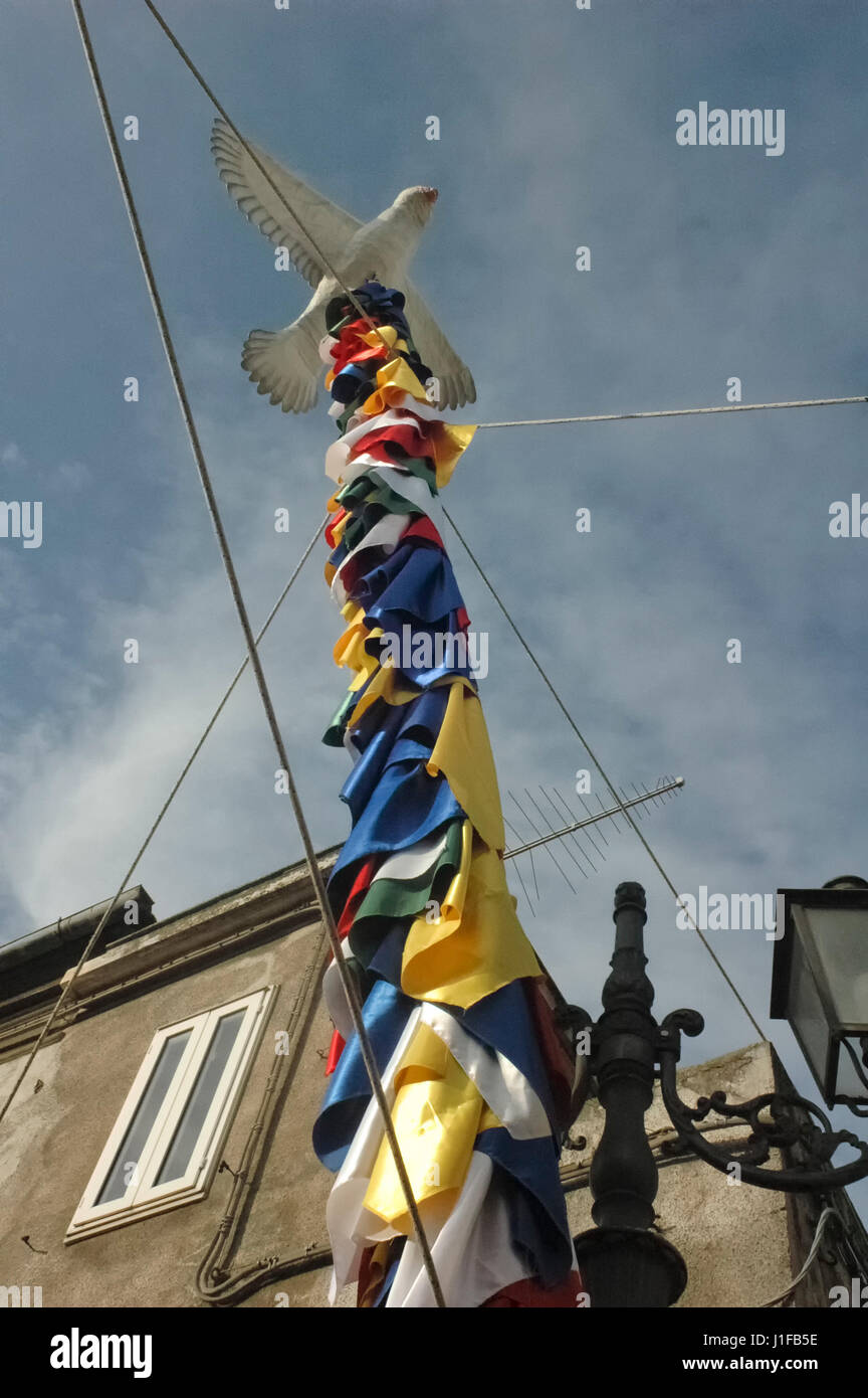 The colorful decorations of a religious tradition Stock Photo - Alamy