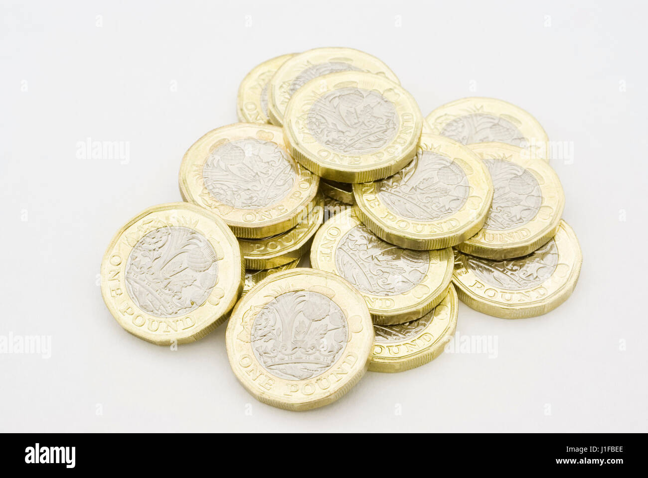 Group of Pound Coins Stock Photo - Alamy