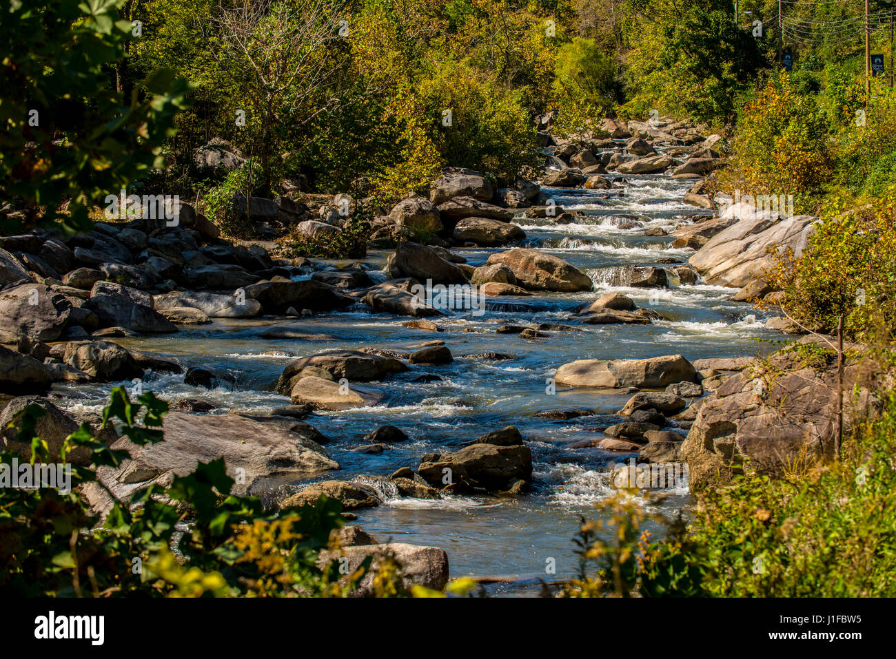 smoky mountains North Carolina river Stock Photo - Alamy