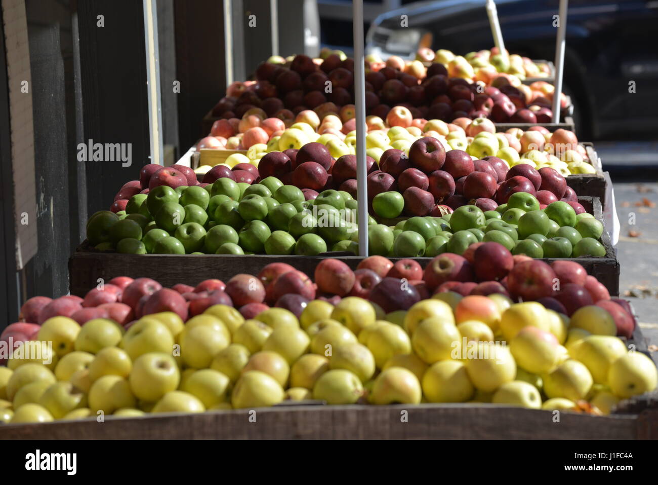 smoky mountains North Carolina autumn country srore fruit Stock Photo ...