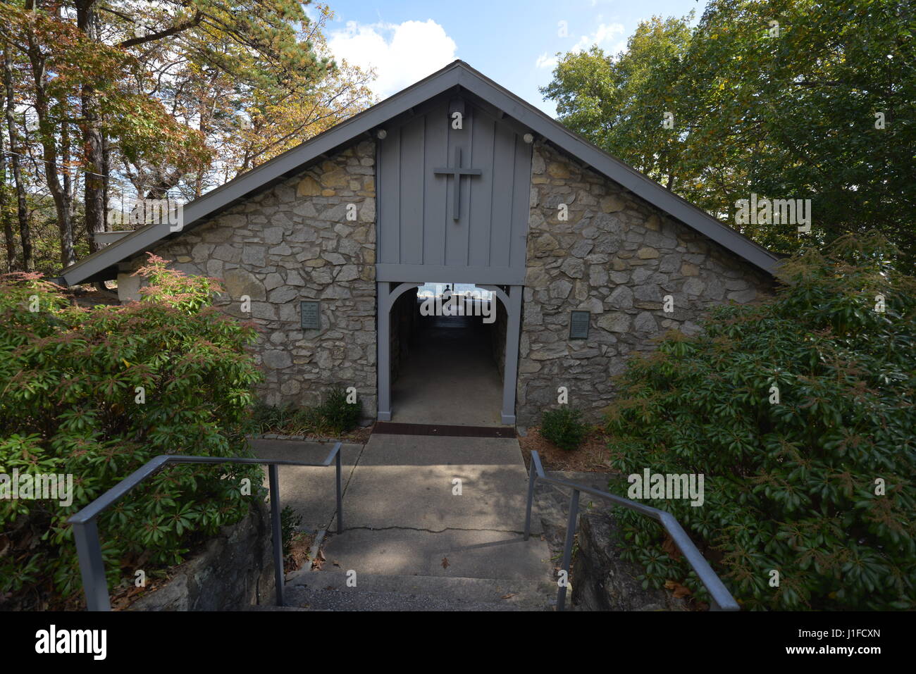 smoky mountains north carolina church mountain overlook Stock Photo - Alamy
