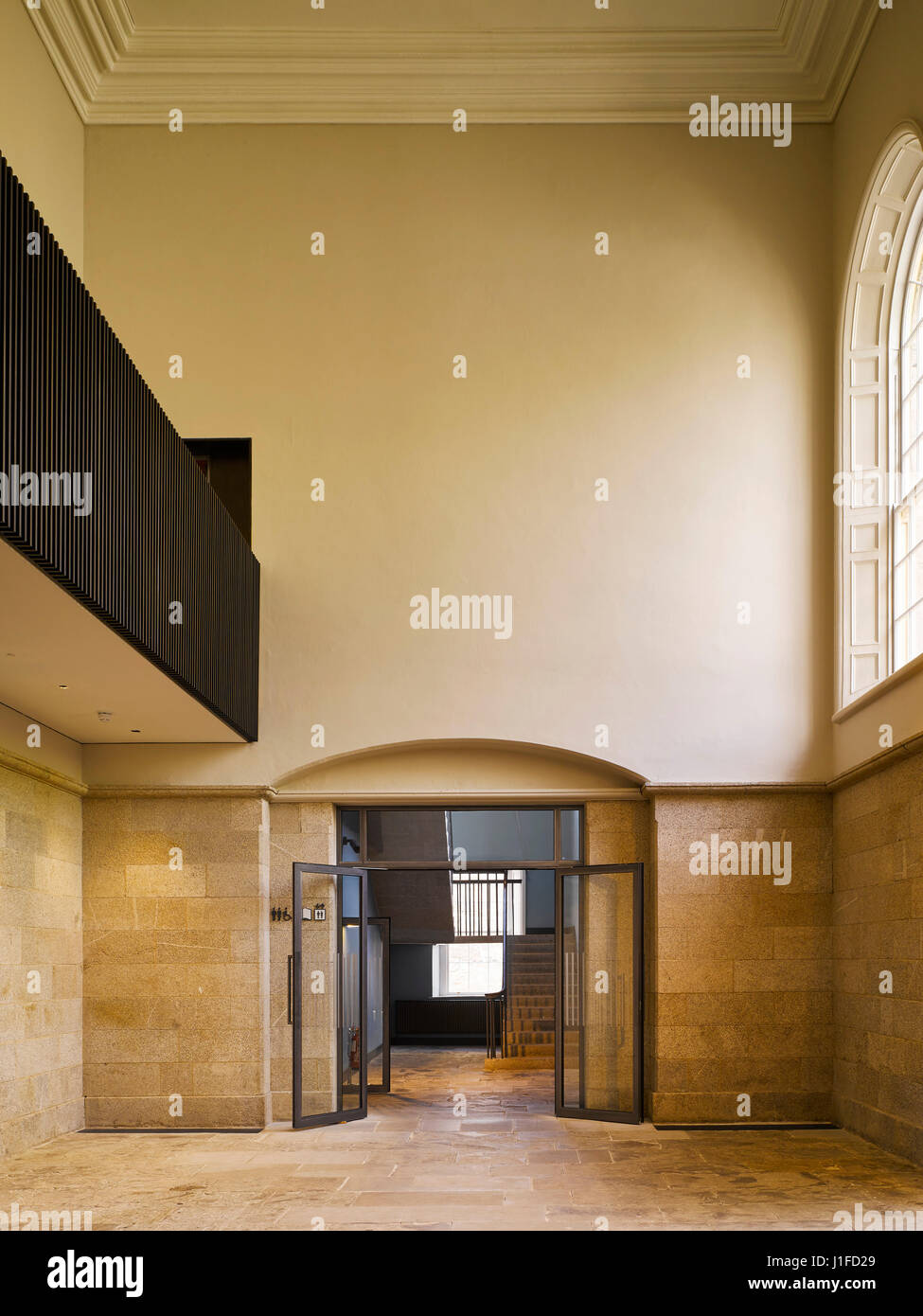 Interior view of entrance showing stone work. Kilmainham Courthouse ...