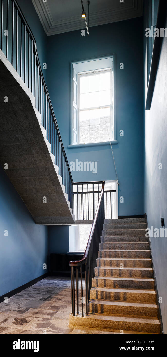 Interior view of stairwell showing flooring. Kilmainham Courthouse ...