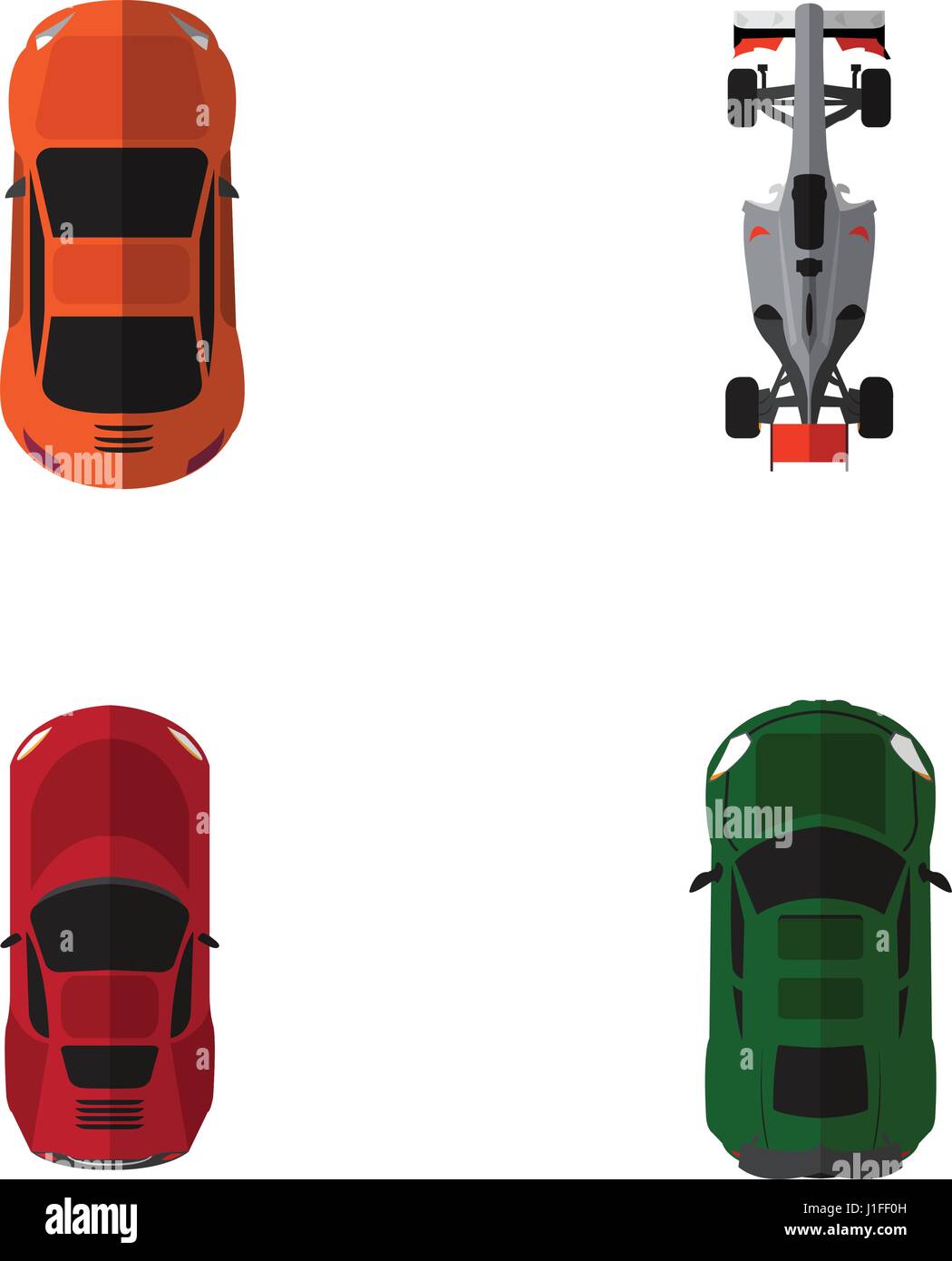Set race car top Stock Vector Images - Alamy