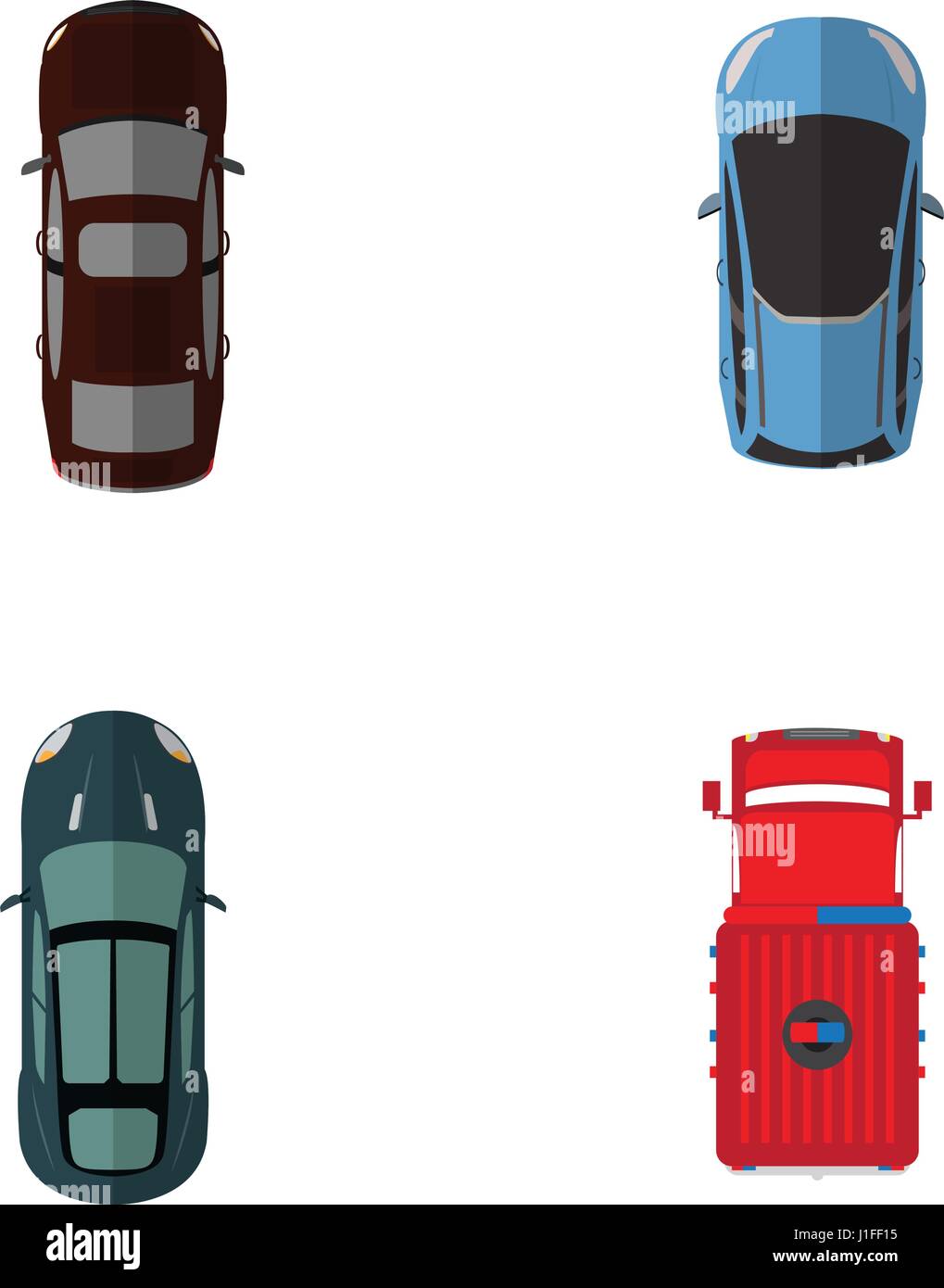 Top view vehicles Stock Vector Image & Art - Alamy