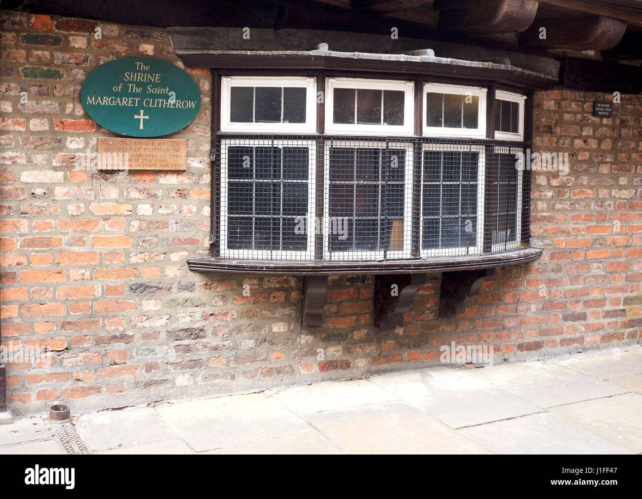 The shrine of Margaret Clitherow in The Shambles inYork Stock Photo - Alamy