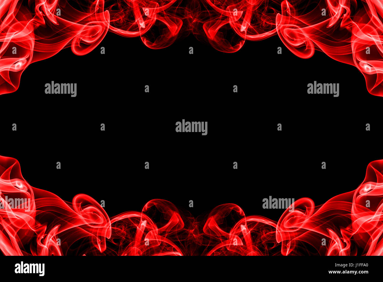 abstract frame from movement of red smoke on black background for ...