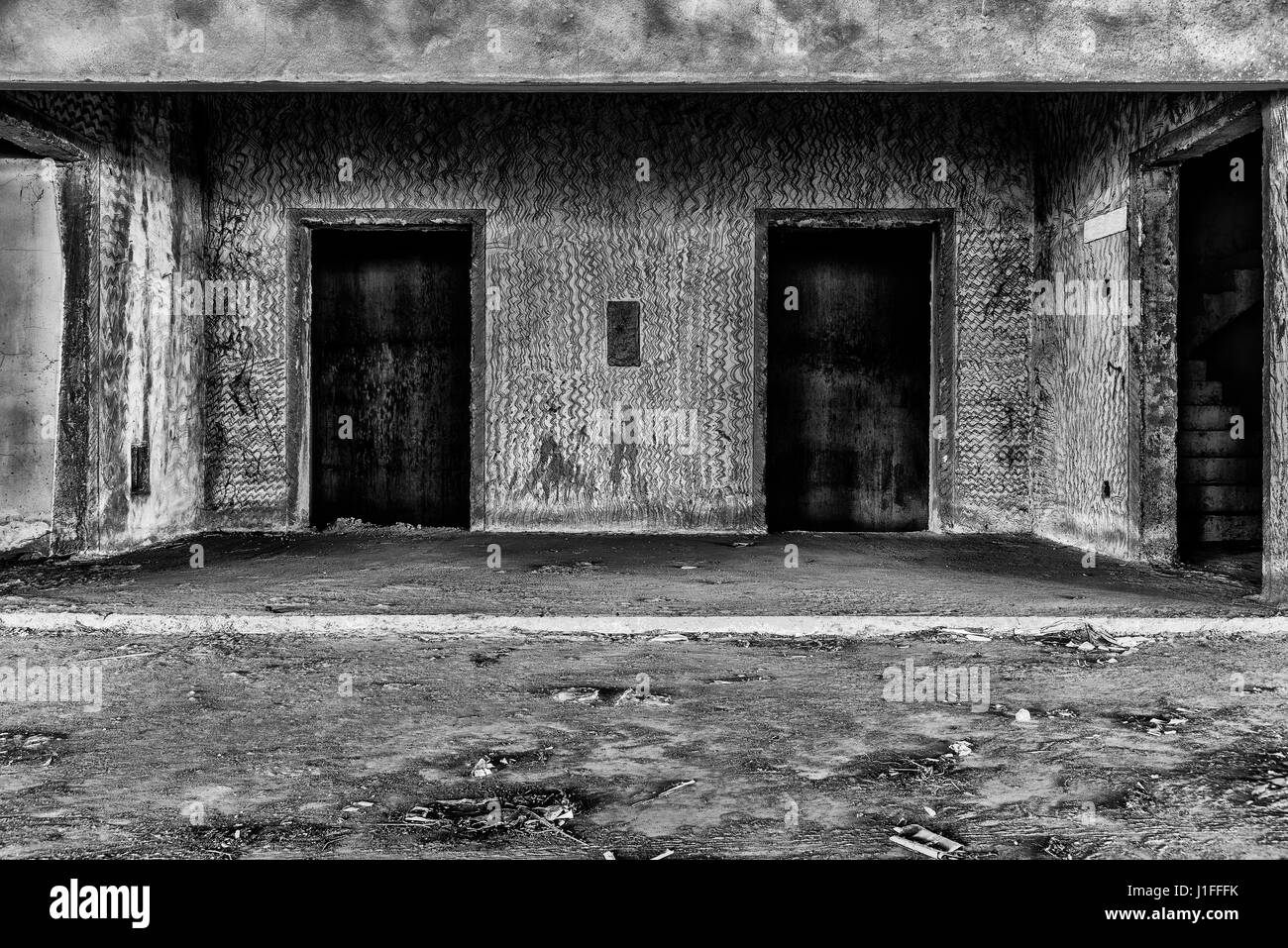 interior of abandoned building creepy place, darkness horror creepy and ...