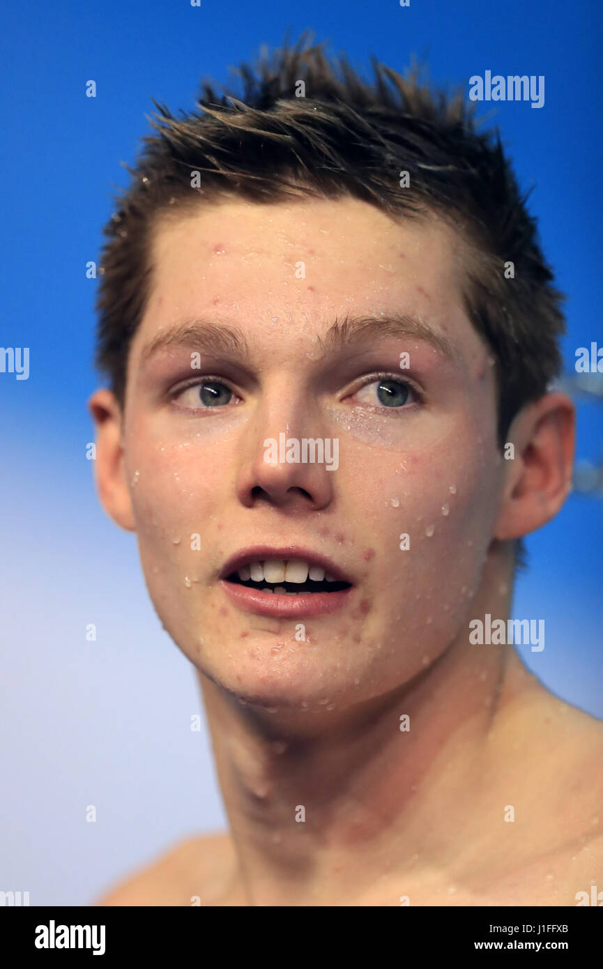 Duncan Scott after winning the Men's Open 100m Freestyle Final during ...