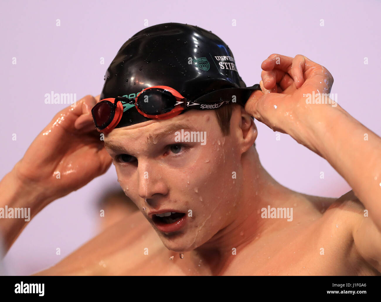 Duncan Scott after winning the Men's 100m Freestyle final during day ...