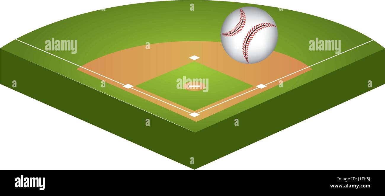 Softball court Stock Vector Images - Alamy