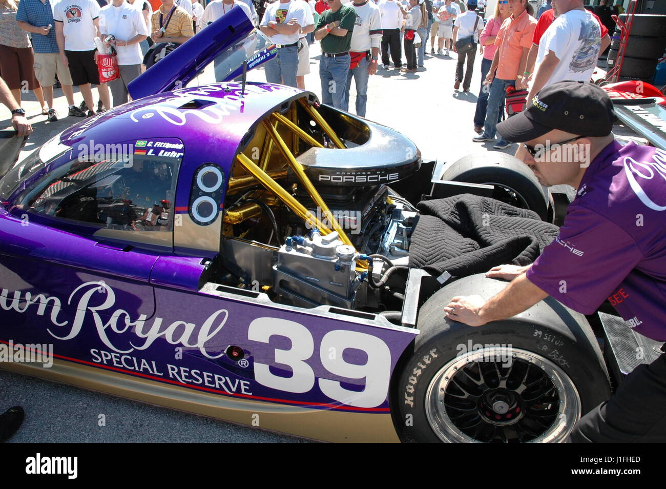 Indy racing Miami Homestead Speedway USA crew on pit lane Stock Photo ...