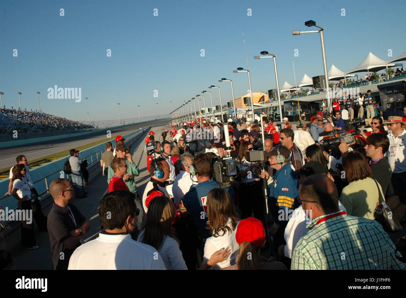 Indy racing Miami Homestead Speedway USA stands full of people Stock ...
