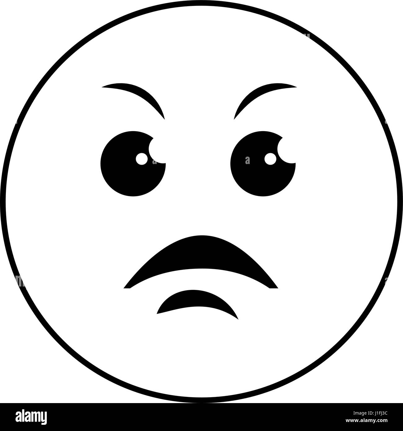 Kiss emoticon cute comic Black and White Stock Photos & Images - Alamy