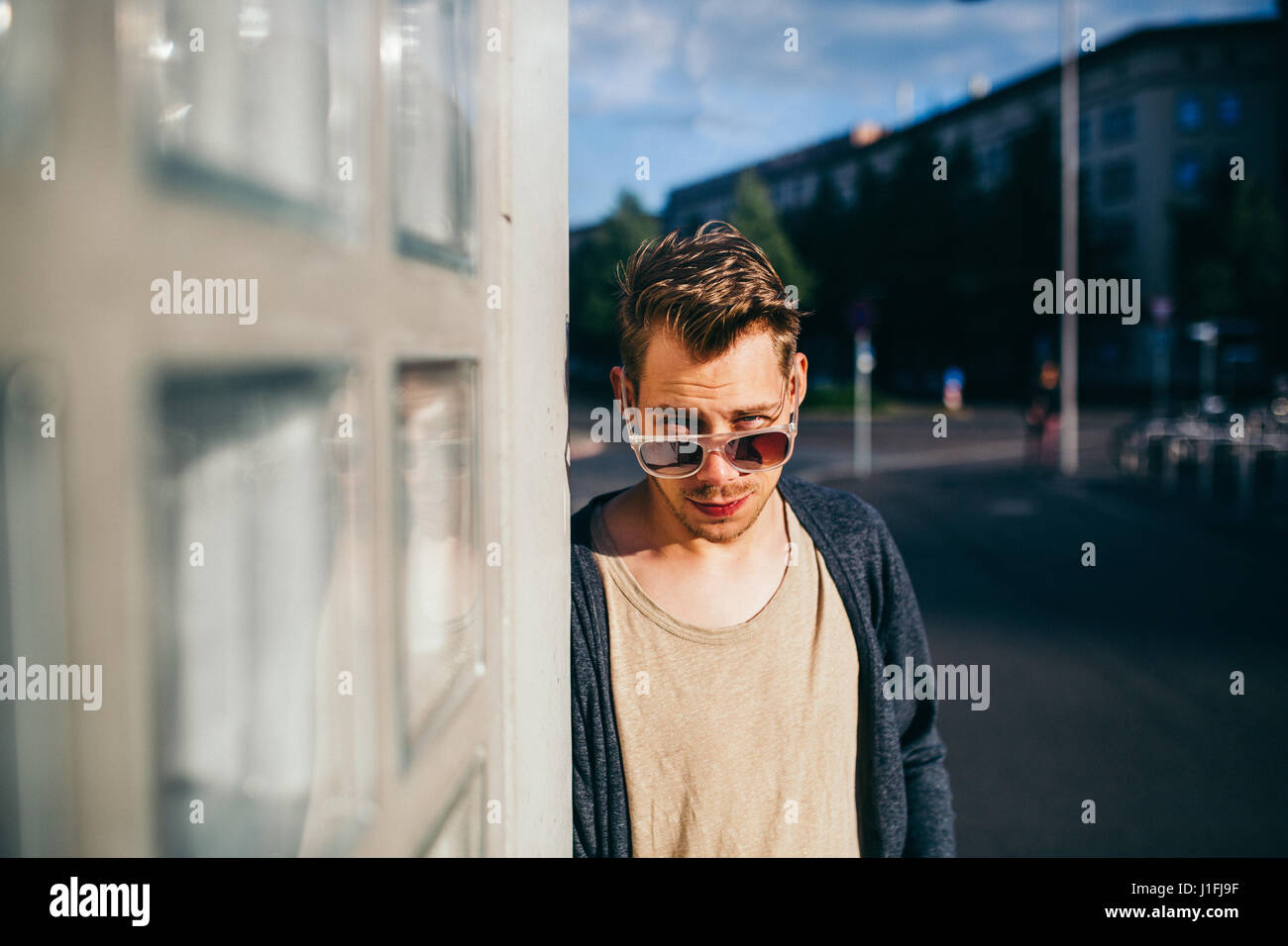 Cool man looking sky hi-res stock photography and images - Alamy