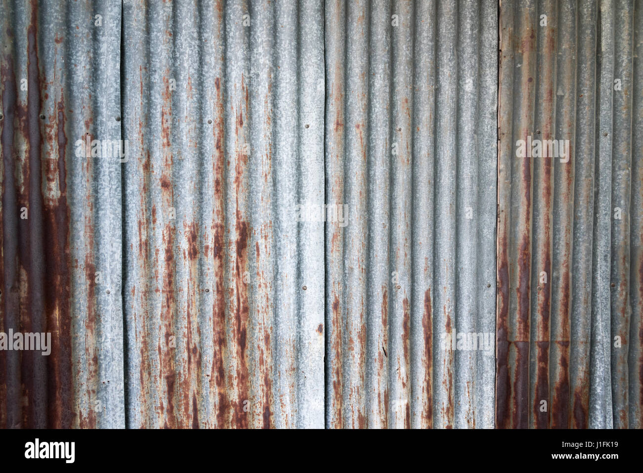 corrugated iron siding vintage background Stock Photo - Alamy