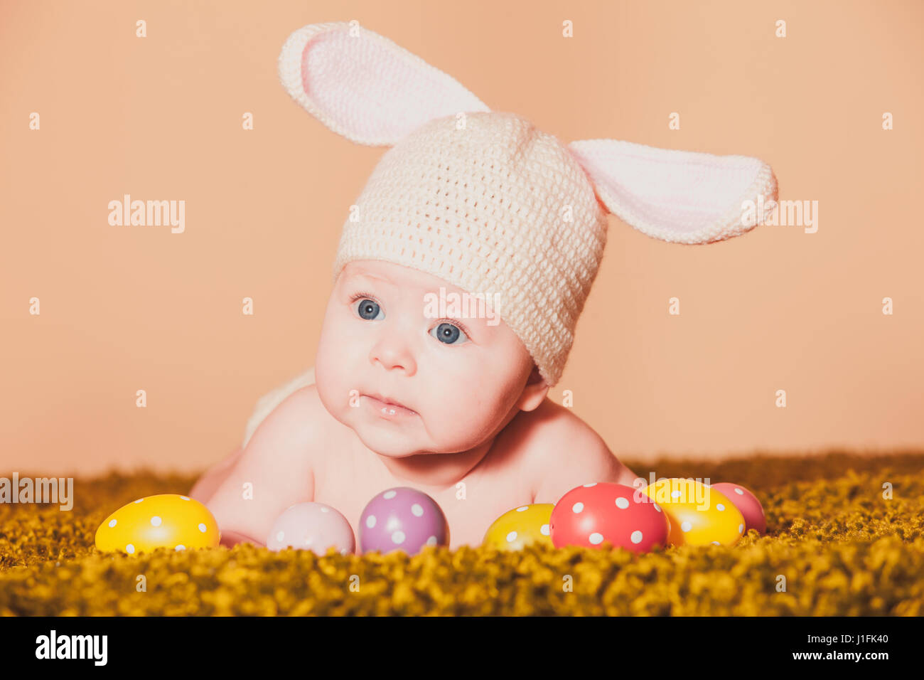 Baby Easter bunny Stock Photo - Alamy