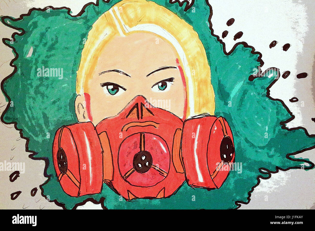 Female graffiti artist mask hi-res stock photography and images - Alamy