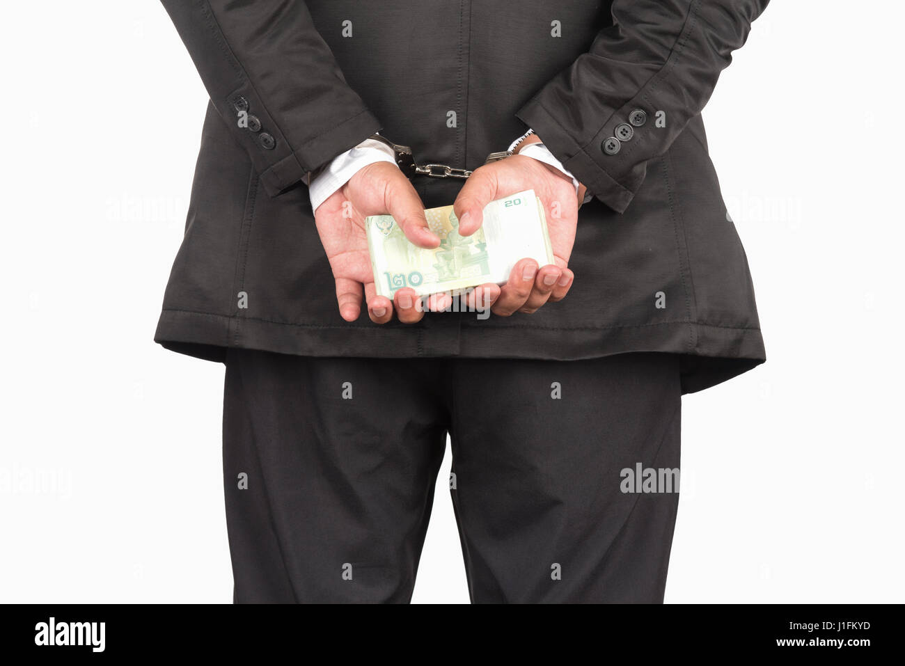 The Businessman is arrest because fraud and corruption Stock Photo - Alamy