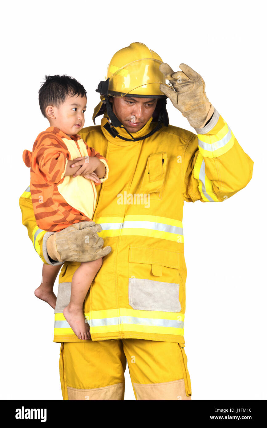 Fireman rescue baby hi-res stock photography and images - Alamy