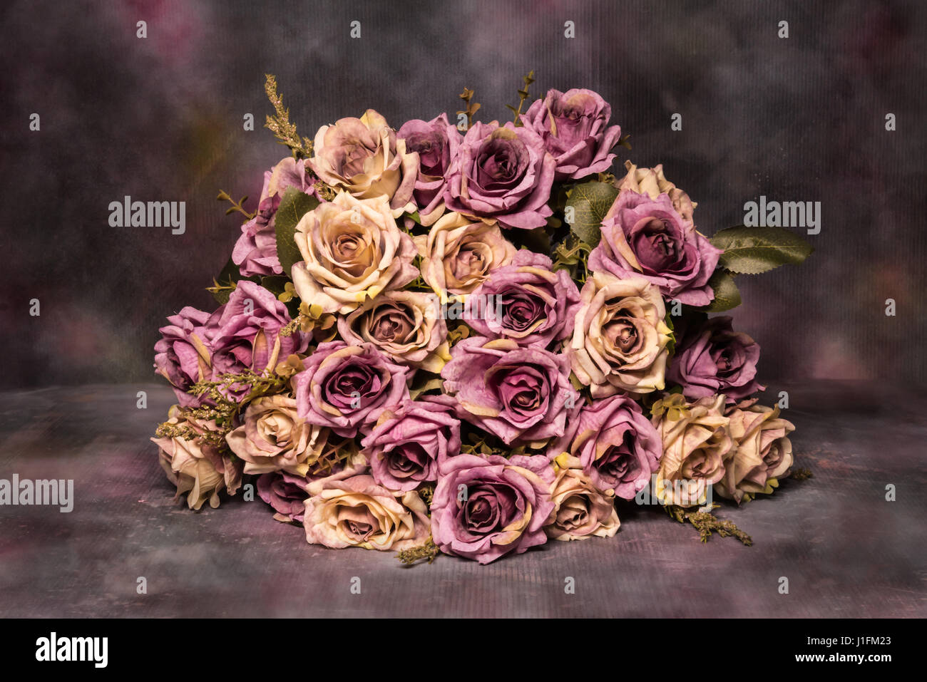 art of still life dark concept with roses bouquet Stock Photo - Alamy