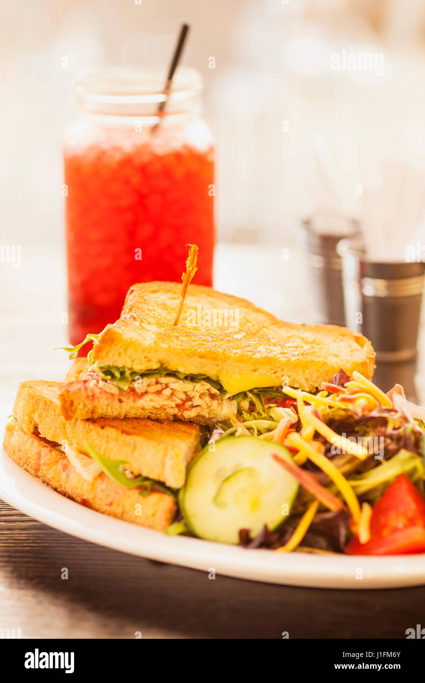 turkey brie melt sandwich Stock Photo - Alamy